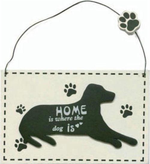 Hanging Wooden Dog Sign – Sign Obsession
